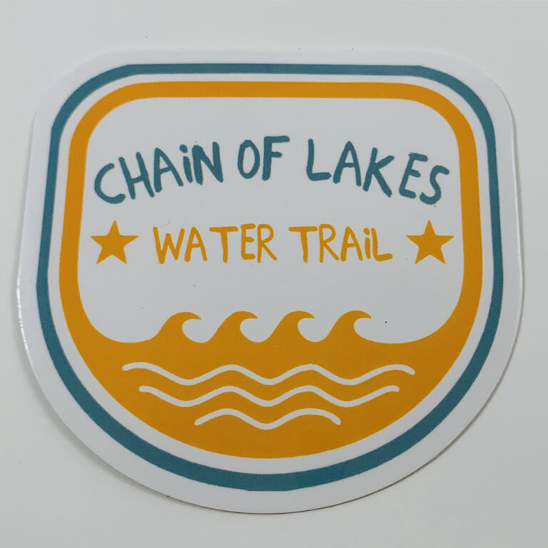 Chain of Lakes Water Trail Sticker - Paddle Antrim - Antrim County Michigan